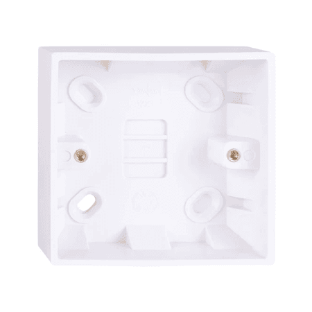 Buy DETA Vimark 1 Gang 25mm Surface Pattress Box White V1221 from £1.19