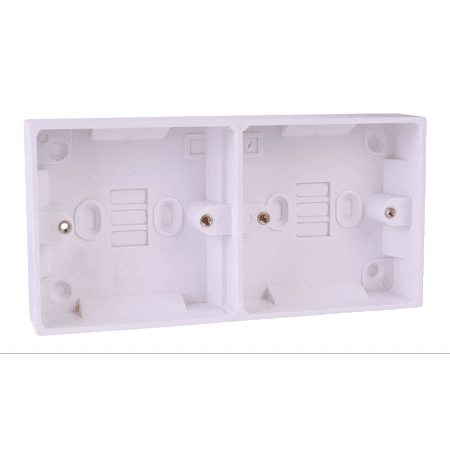 Buy DETA Vimark 25mm Dual Partition Surface Pattress White V1225 from £2.99