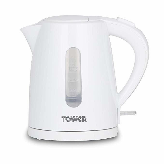 Buy TOWER T10029W 1.0L Jug Kettle WHITE from £19.99