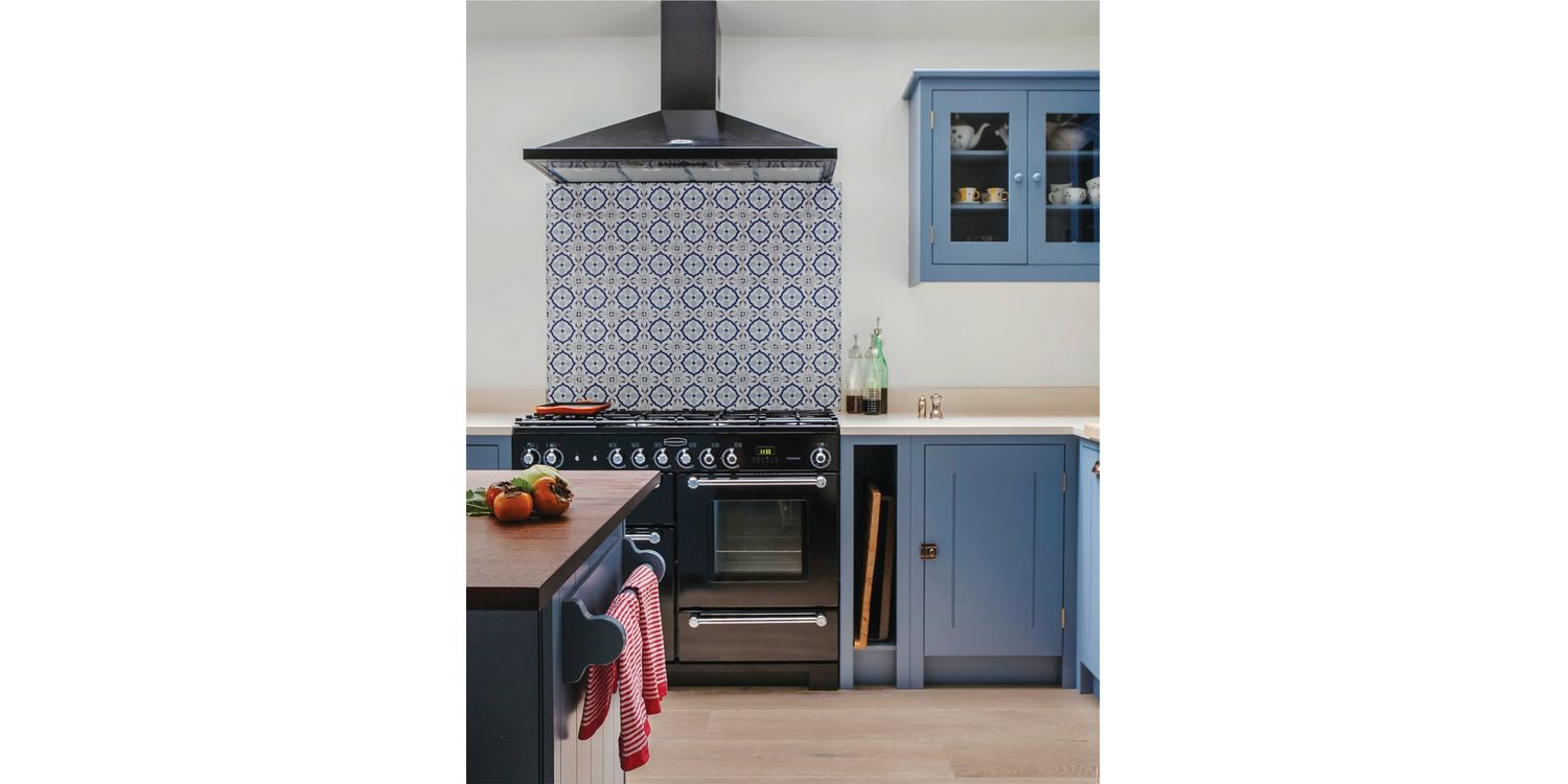 Buy RANGEMASTER KCH110NGFBL/C Kitchener 110 Gas Black with Chrome trim ...
