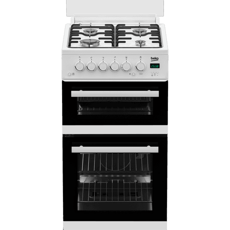 Buy BEKO EDG507W 50cm Twin Cavity Gas Cooker with Gas Hob White from £ ...