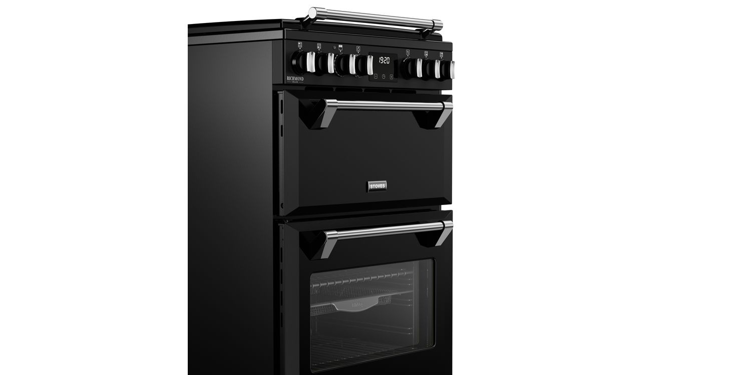 Buy STOVES 444411844 Richmond Deluxe 60cm Dual Fuel Cooker Black Lidded ...