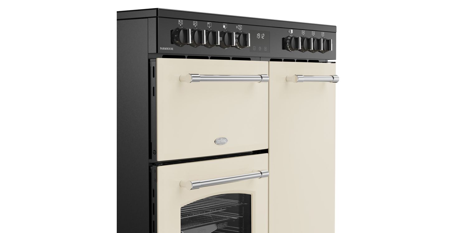 Buy BELLING 444411818 Farmhouse 90cm Electric Range Cooker - Cream from ...