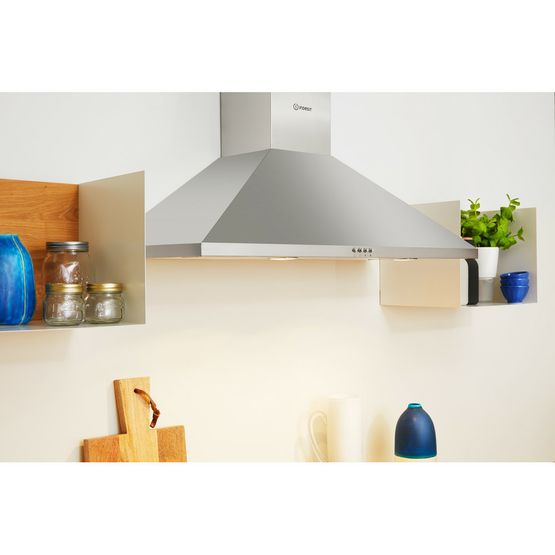Buy INDESIT IHPC95LMX 90cm Wall Mounted Cooker Hood Stainless Steel ...