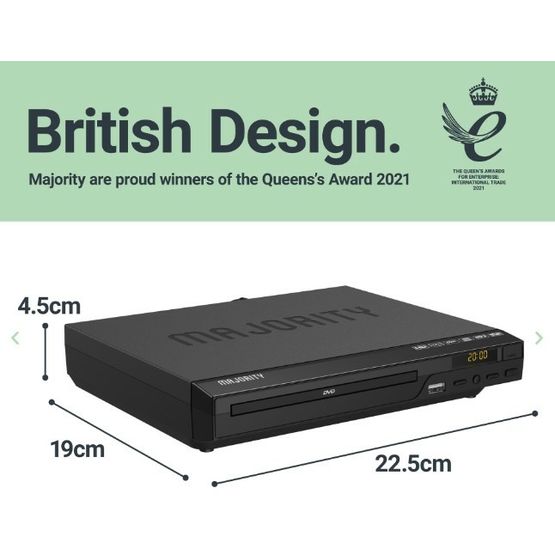 Buy Majority 75308 Multi Region HDMI DVD Player - Black from £29.99