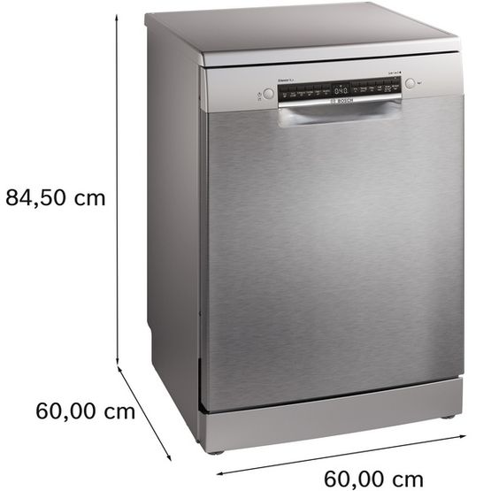 Buy BOSCH SMS4EMI06G Series 4 Freestanding 60cm Dishwasher - Inox from ...