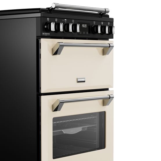 Buy STOVES 444411845 Richmond Deluxe 60cm Dual Fuel Cooker Cream lidded ...