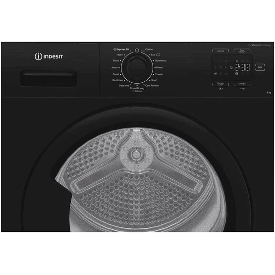 Buy INDESIT CYD92DBBUK Freestanding 9kg Heat Pump Tumble Dryer - Black ...